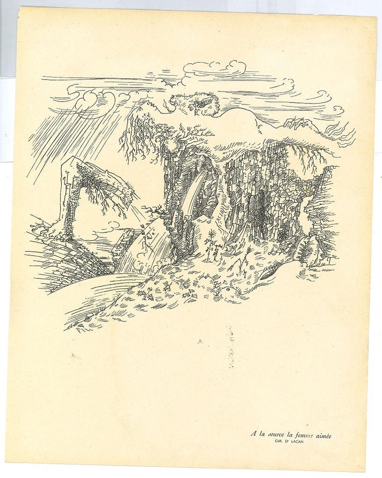 Surrealist Composition 5 - Original Collotype after A. Masson - Mid ...
