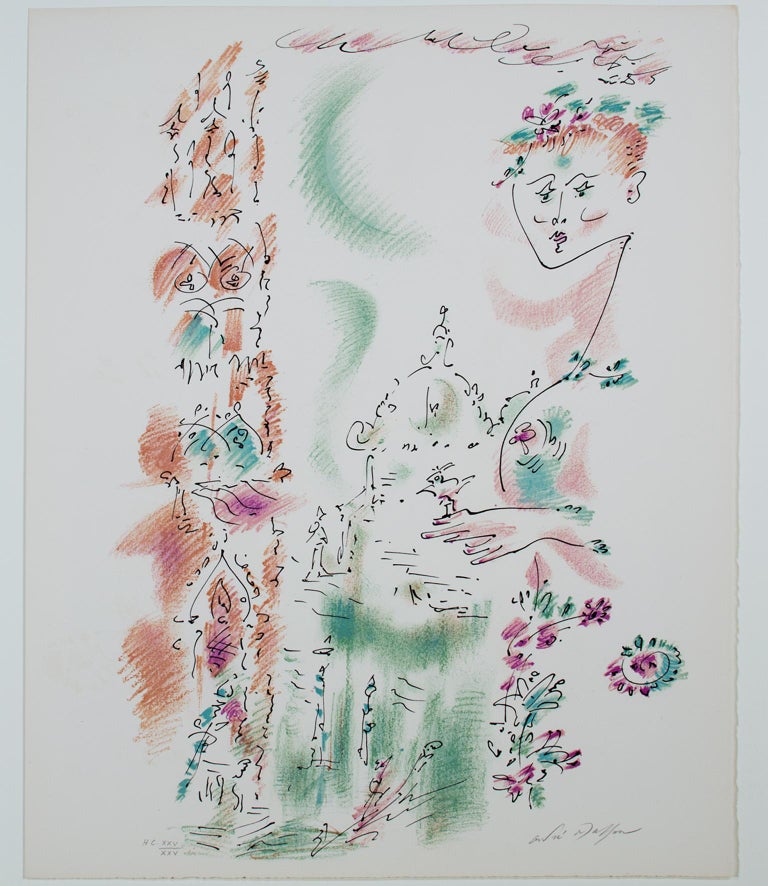André Masson - "Venise en Fleurs" from "Je Reve," Surrealist Lithograph ...