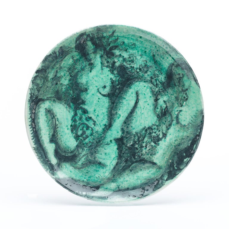 André Masson - Unic ceramic dish Andre Masson "Deux Femmes " . "Naked ...