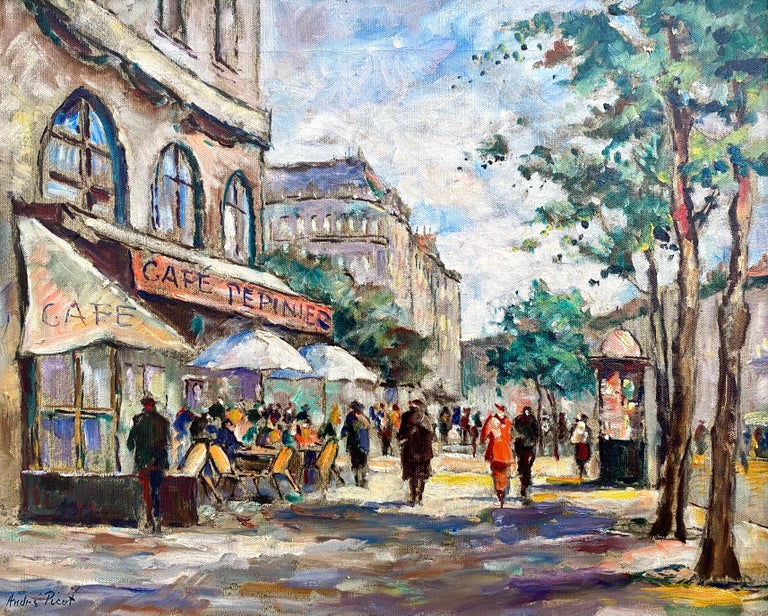 Paris Cafe Scene Paintings