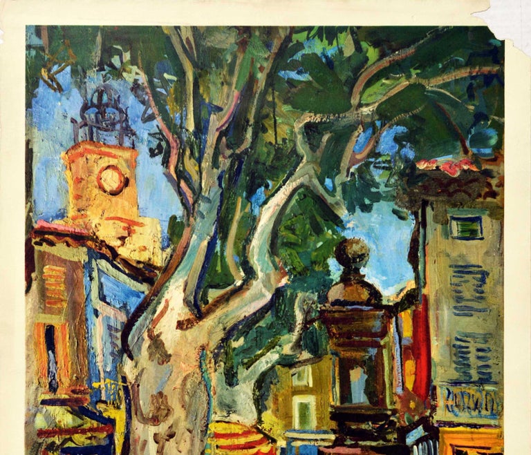 Andre Planson - Original Vintage Railway Travel Poster France Provence ...