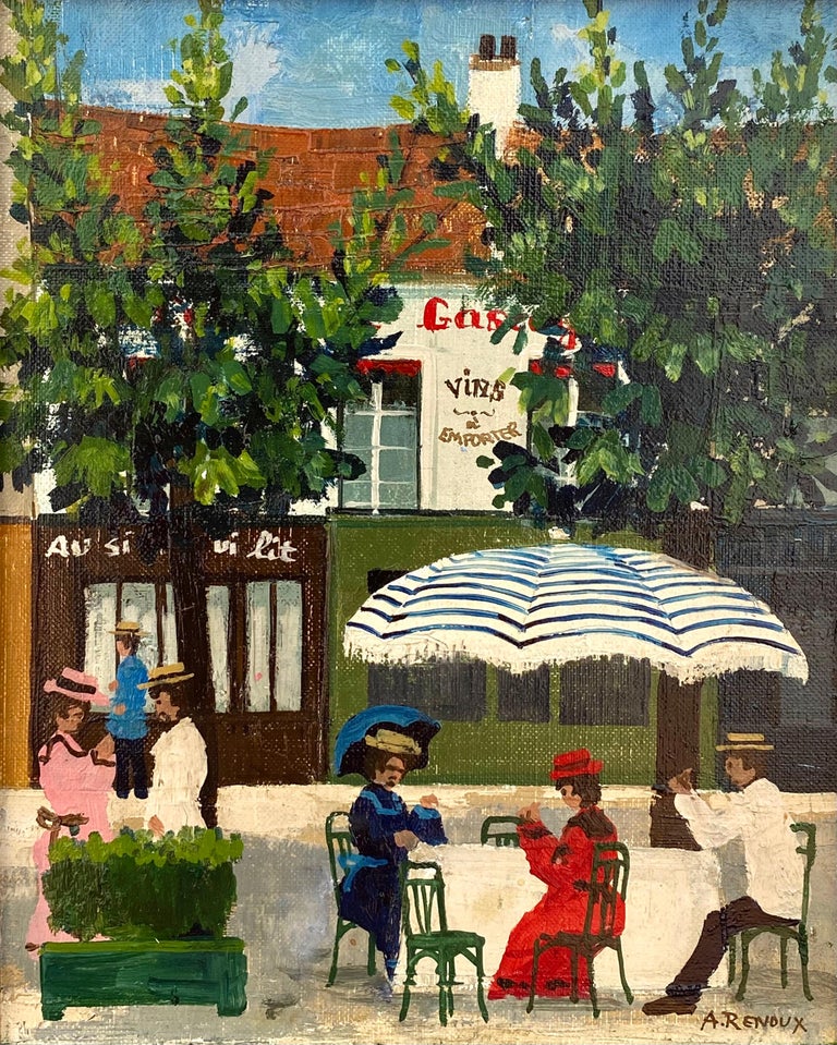 André Renoux - “Place du Tertre, Paris” For Sale at 1stDibs