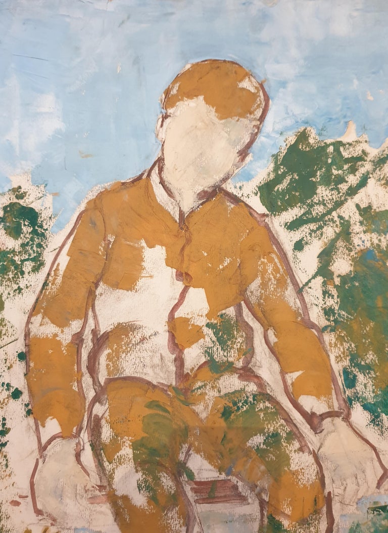 Andrée RUY PETROFF - Feeding the Birds. Mid Century Post-Impressionist ...