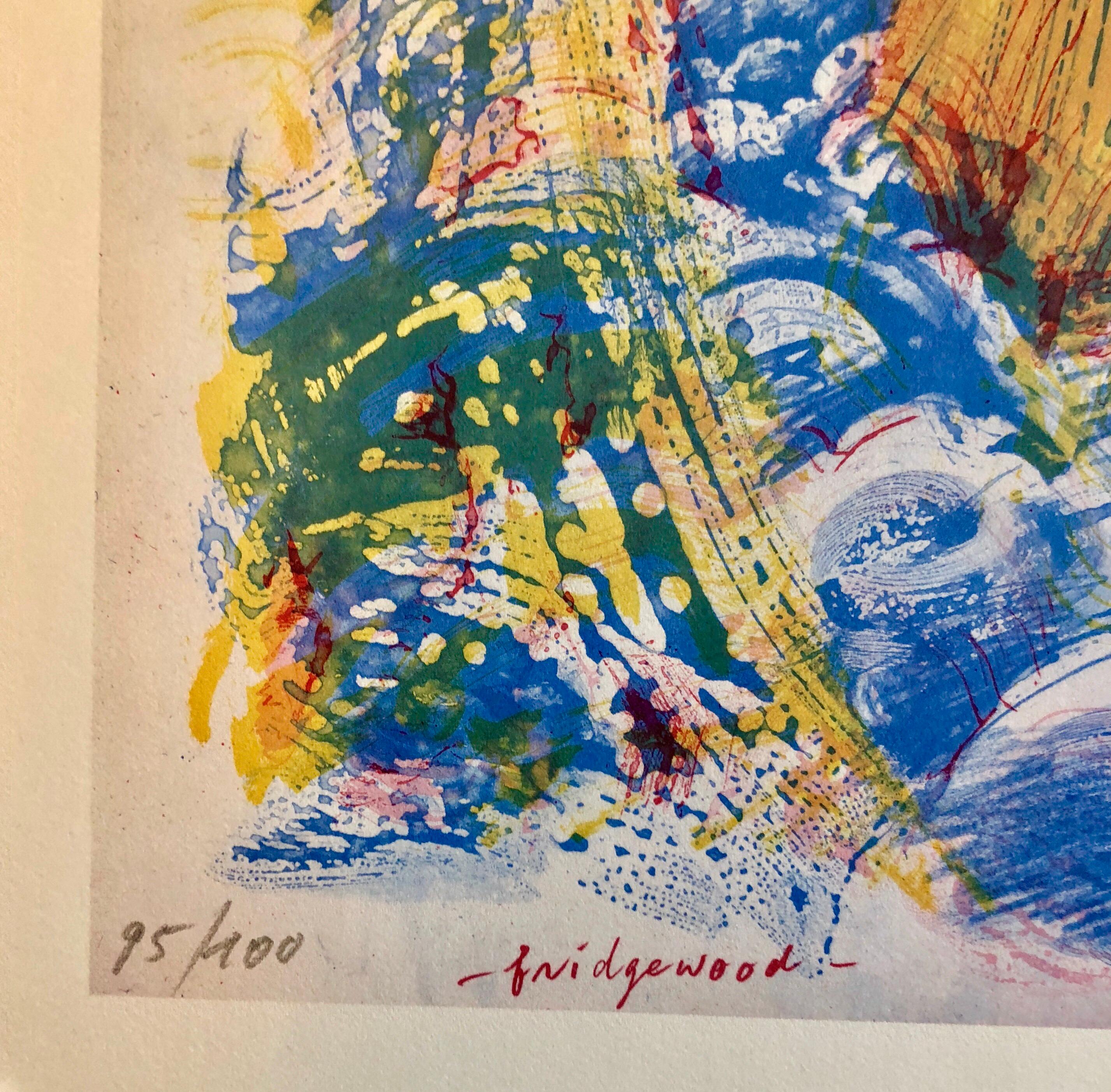 André Thomkins - 1970s Modernist Swiss Colorful Surrealism Signed Dada ...
