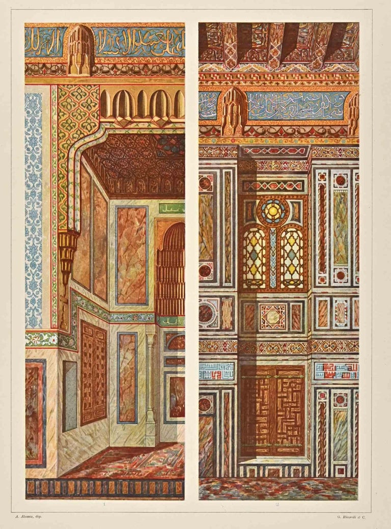 Decorative Motifs - Arab Styles- Chromolithograph by Andrea Alessio For ...