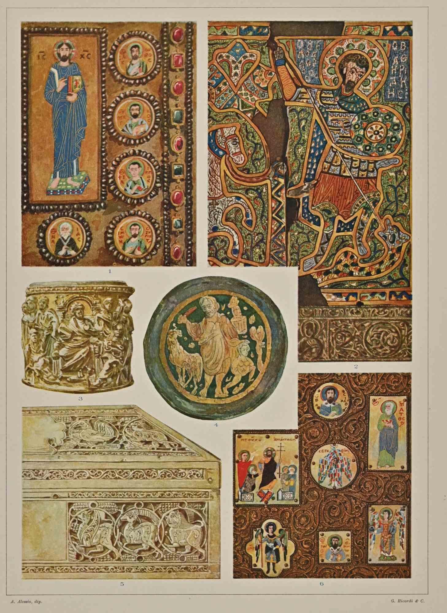 Decorative Motifs - Byzantine Styles - Chromolithograph by Andrea ...
