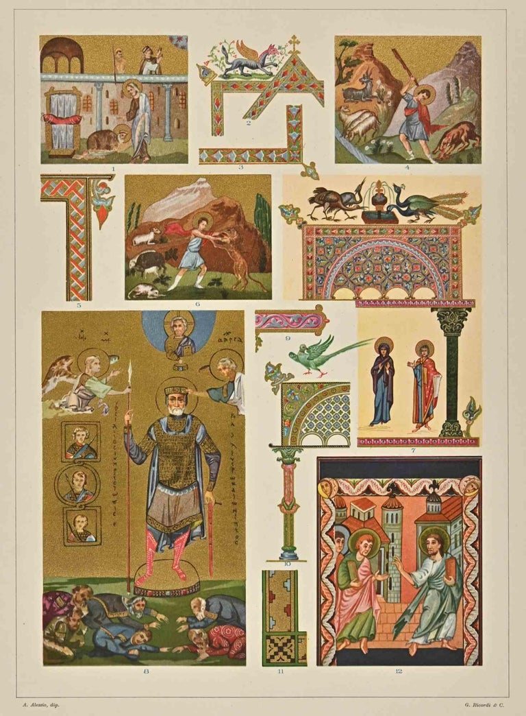 Decorative Motifs - Byzantine Styles - Chromolithograph by Andrea ...