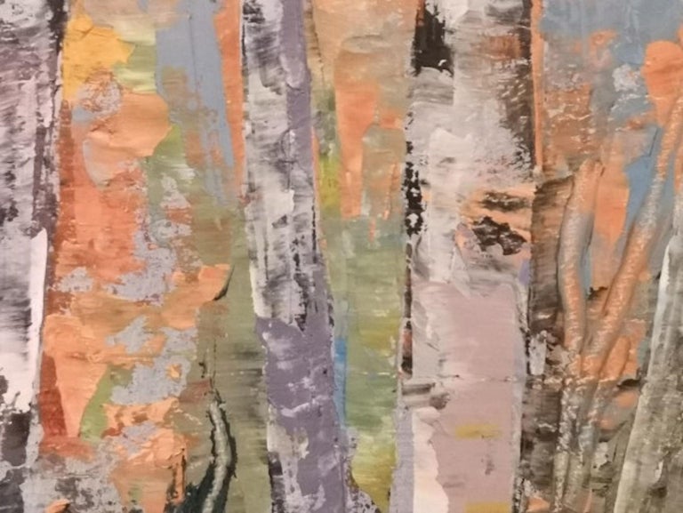 Andrea Bates - Birch Shapes, Andrea Bates, Original Woodland Landscape ...