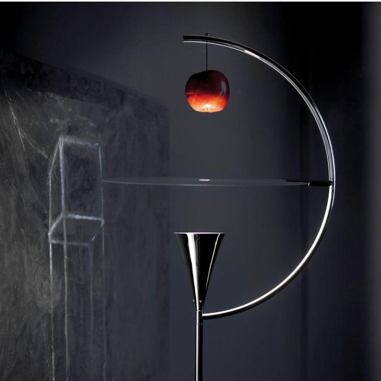 Andrea Branzi 'Newton' Floor Lamp in Chrome and White for Nemo For Sale ...