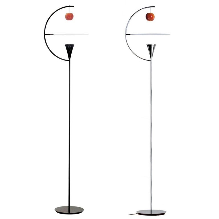 Andrea Branzi 'Newton' Floor Lamp in Chrome and White for Nemo For Sale ...