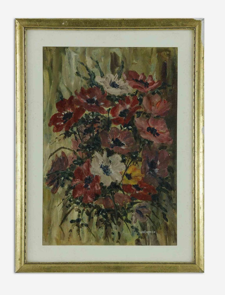 Andrea Capasso - Flowers - Painting by Andrea Capasso- 20th Century For ...