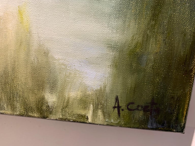 Andrea Costa - 'Hazy' by Andrea Costa, Petite Impressionist Landscape ...