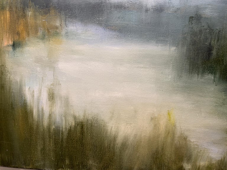 Andrea Costa - 'Hazy' by Andrea Costa, Petite Impressionist Landscape ...