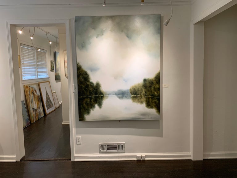 Andrea Costa - River Basin by Andrea Costa, Large Impressionist ...