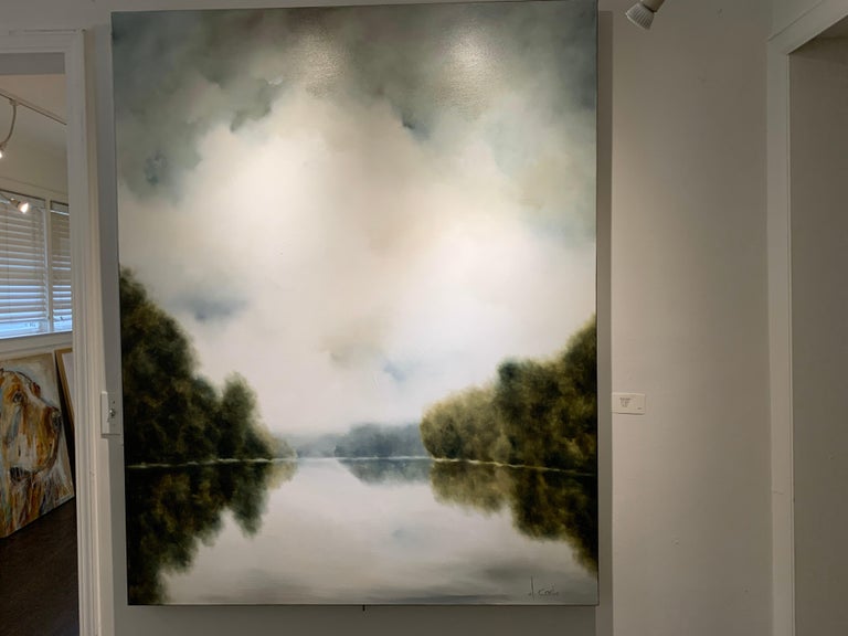Andrea Costa - River Basin by Andrea Costa, Large Impressionist ...