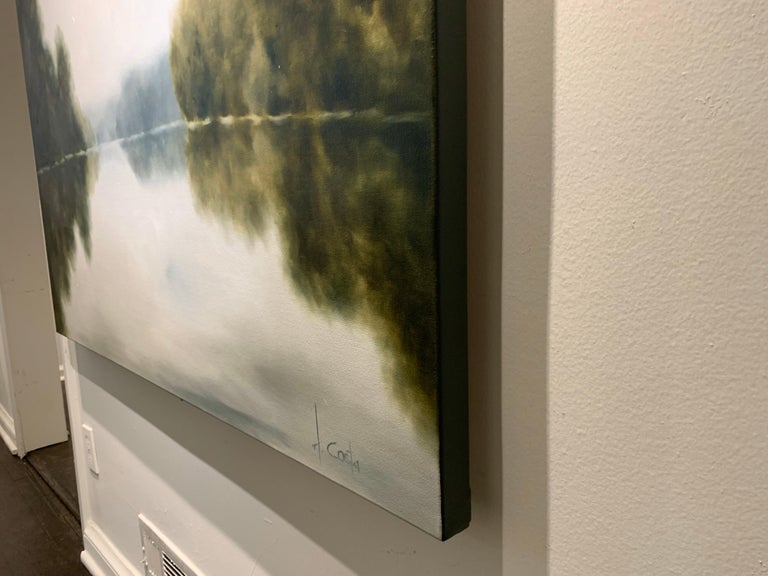 Andrea Costa - River Basin by Andrea Costa, Large Impressionist ...