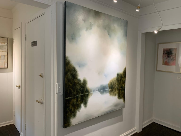 Andrea Costa - River Basin by Andrea Costa, Large Impressionist ...