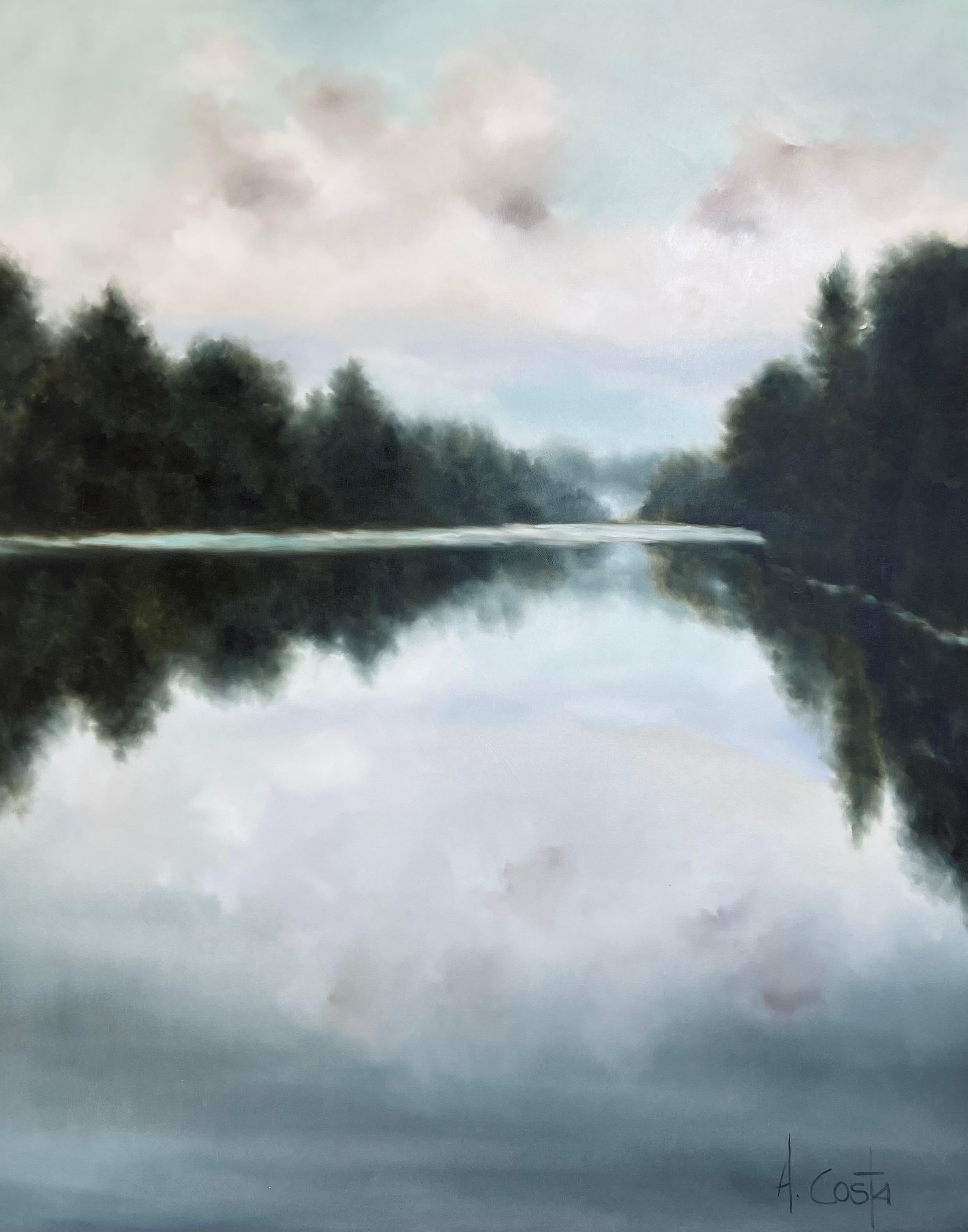 Andrea Costa - Settling In by Andrea Costa, Large Impressionist ...