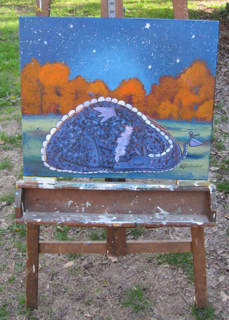 Andrea Doss - Sleeping Under the Stars, Original Painting For Sale at ...