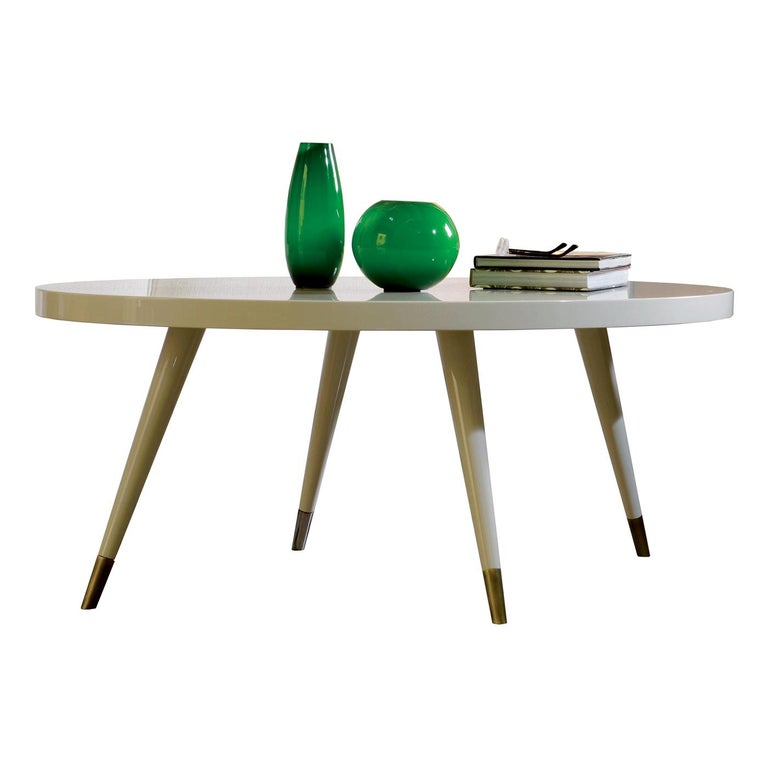 Andrea Oval Coffee Table by Dom Edizioni For Sale at 1stDibs