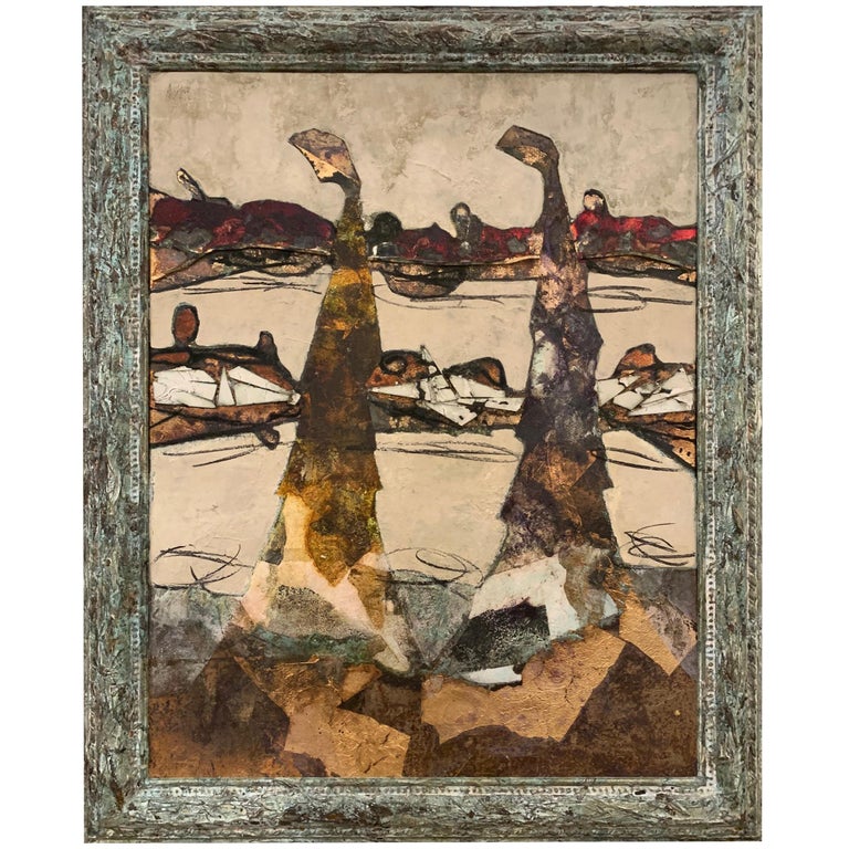 ANDREA STELLA - The First Plain -Andrea Stella -Mixed Media Landscape ...