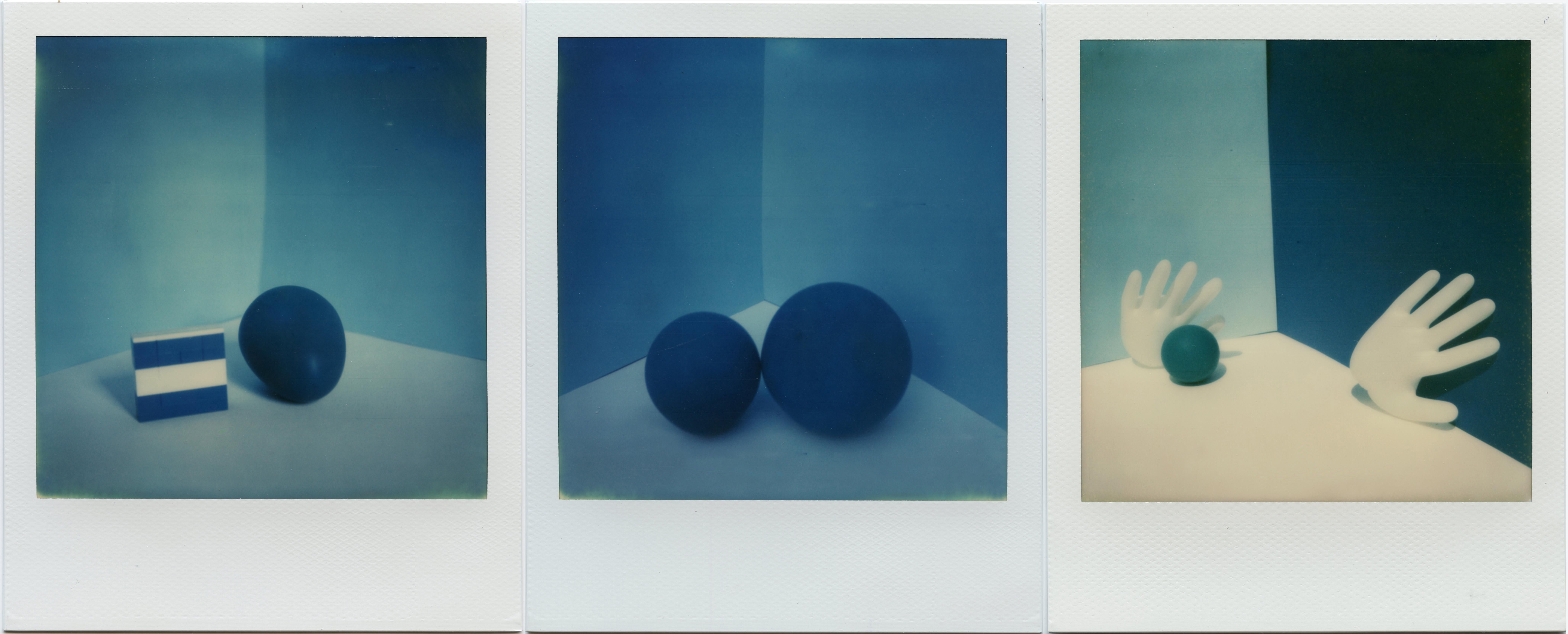 Andrea Tonellotto - Trittico Azzurro, 2015, Polaroid, Mosaico ...