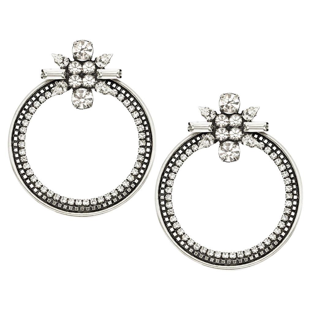 Swarovski Jean Paul Gaultier for Atelier Crystal Reverse Hoop Push Back ...