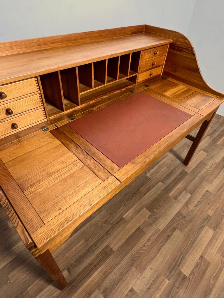Andreas Hansen Danish Writing Desk in Pine, Circa 1970s at 1stDibs