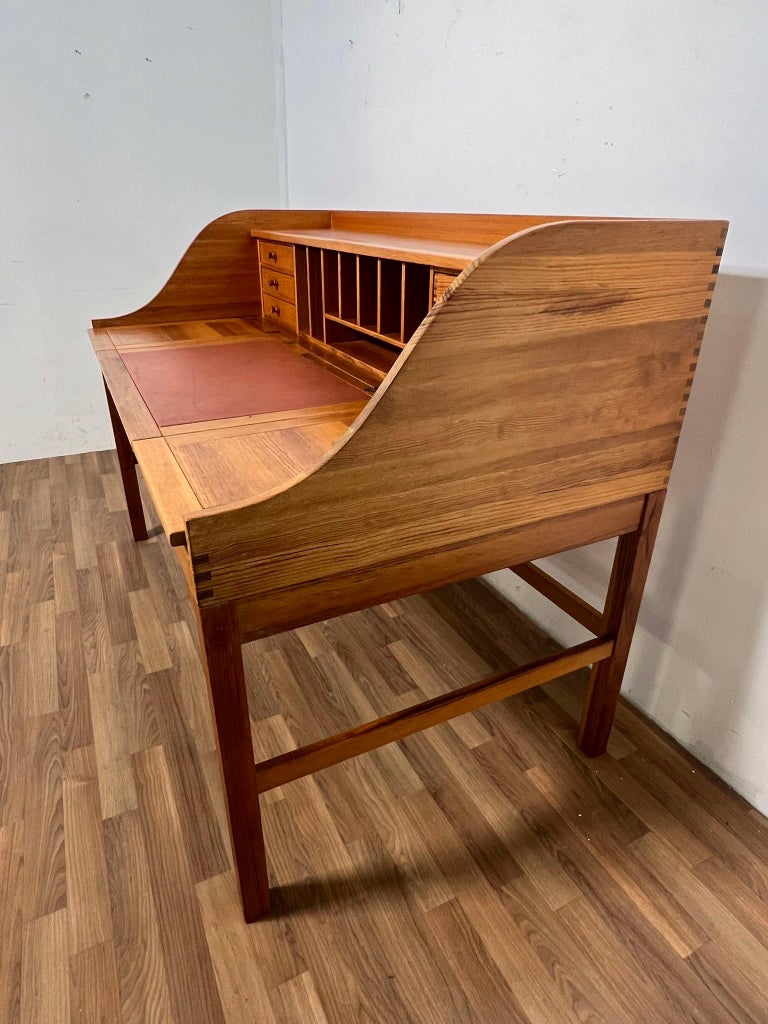 Andreas Hansen Danish Writing Desk in Pine, Circa 1970s at 1stDibs