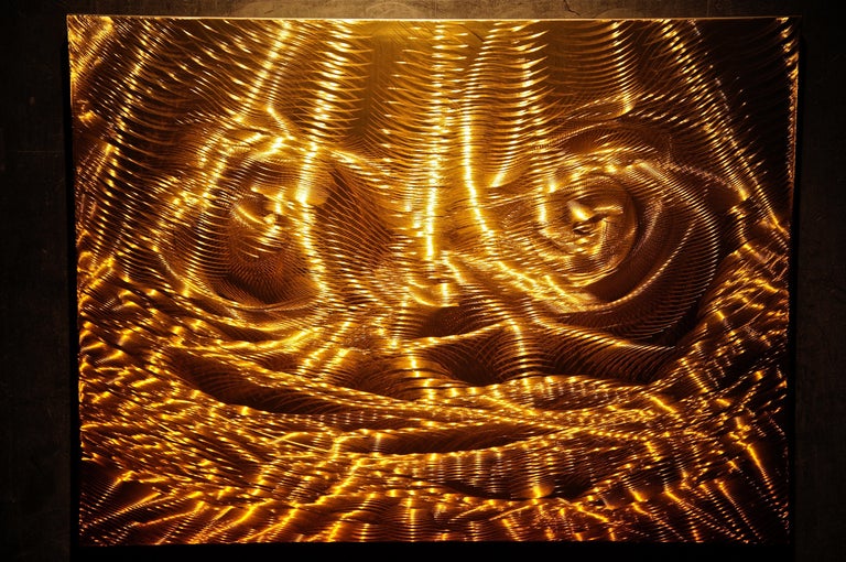 Andreas Nottebohm - KN-2080, Abstract Oil Painting on Wood Panel ...