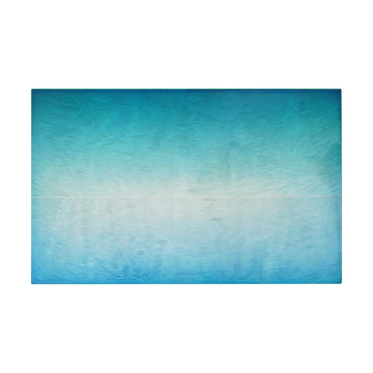 Andreas Nottebohm - "KN-1959" Blue and Green Abstract Contemporary ...
