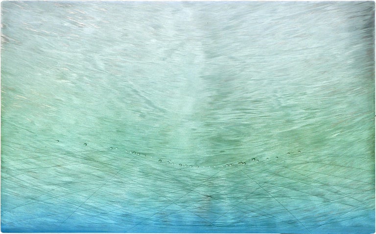 Andreas Nottebohm - "KN-1960" Blue and Green Abstract Contemporary ...