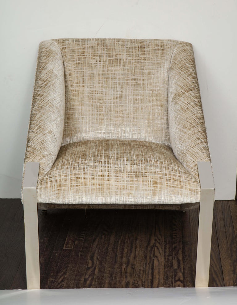 Andree Putman Chairs with Chrome Legs at 1stDibs | andree putman furniture