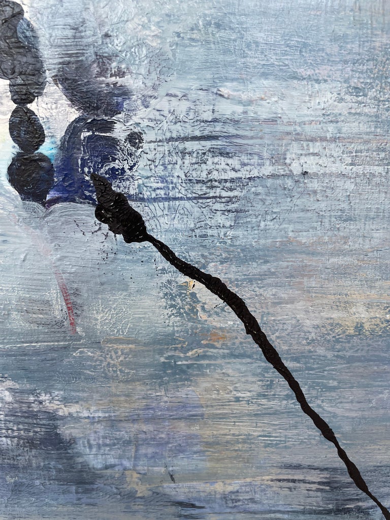 Andrei Petrov - MATING SEASON - vertical abstract painting on canvas For Sale at 1stDibs