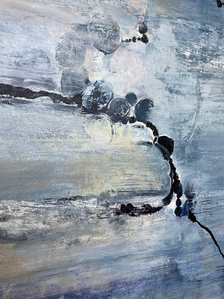 Andrei Petrov - MATING SEASON - vertical abstract painting on canvas For Sale at 1stDibs