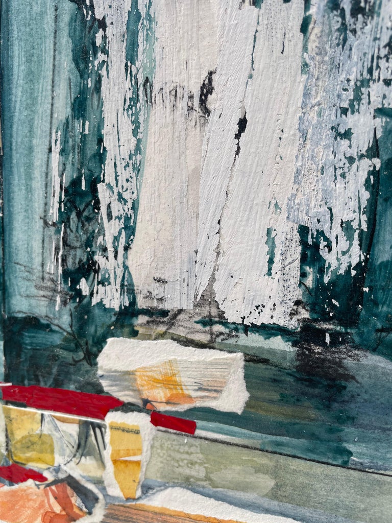 Andrei Petrov - NON-STOP FLIGHT - small gestural abstract painting For Sale at 1stDibs