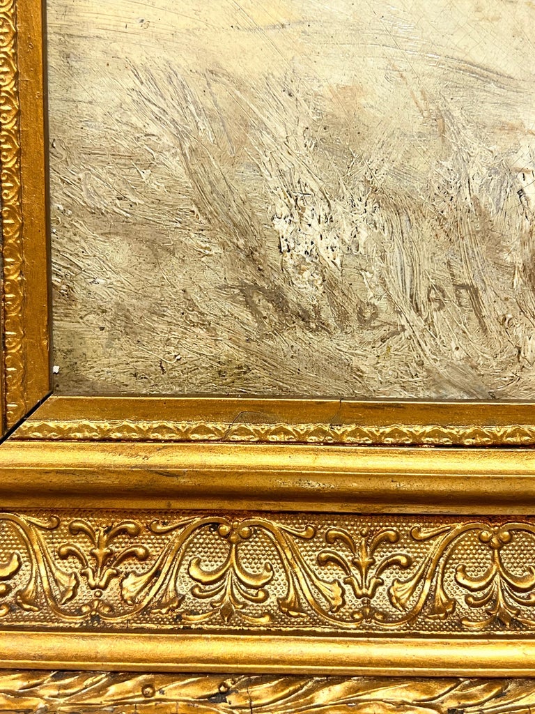 Andrew Adie Dalgleish - Fine Victorian Signed Oil Painting Winter ...