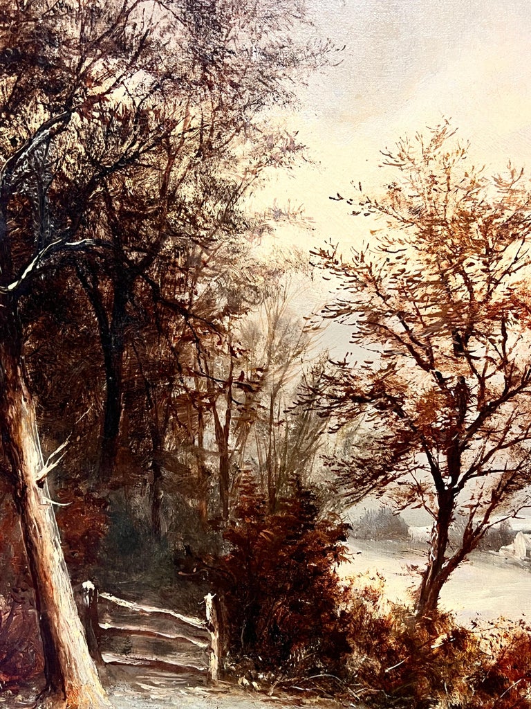 Andrew Adie Dalgleish - Fine Victorian Signed Oil Painting Winter ...
