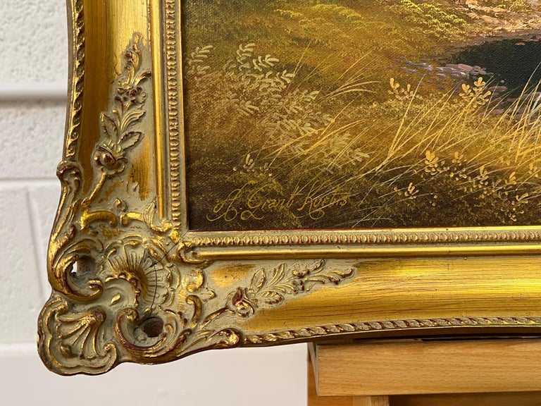 Andrew Grant Kurtis - Mountain Lake Oil Painting of a Loch in the ...