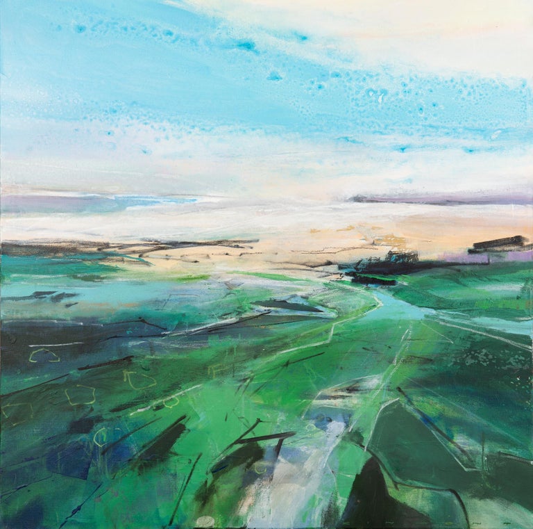 Andrew Kinmont - Emerald Summer - contemporary abstract landscape ...