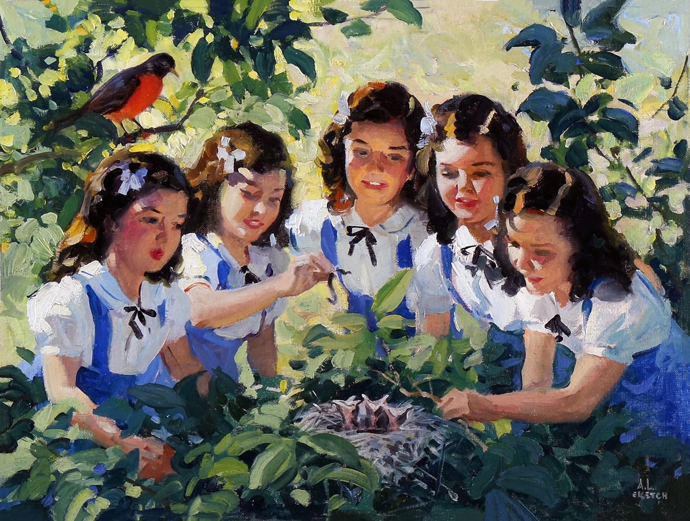 Andrew Loomis - The Dionne Quintuplets - May Time at 1stDibs | andrew ...