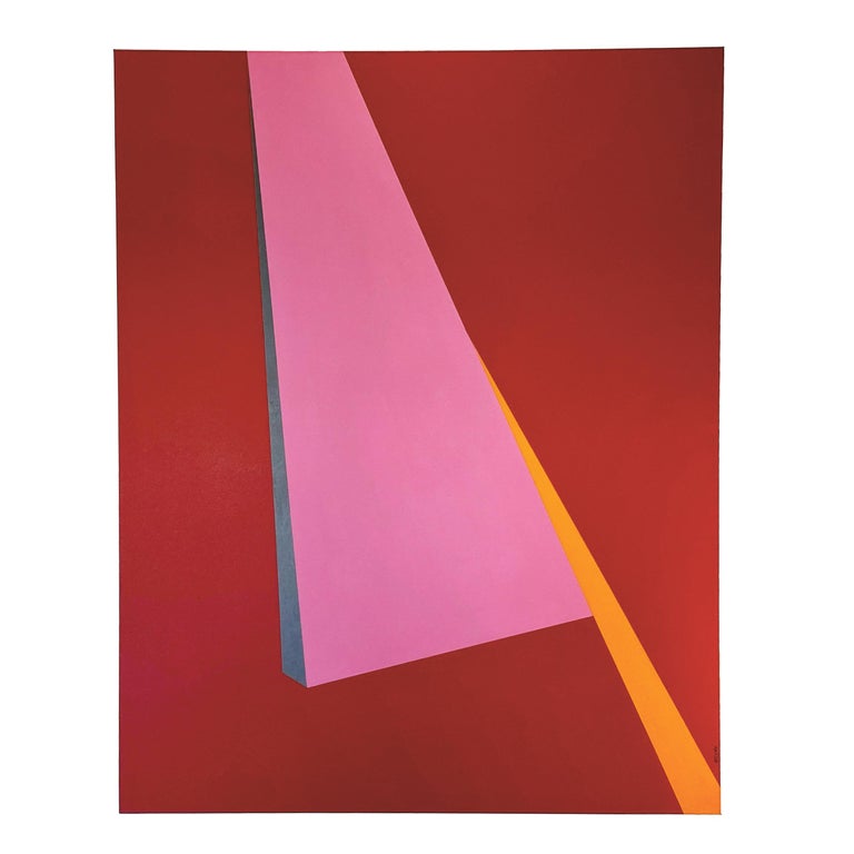 Andrew Mandolene, Pink Purge, Abstract Hard Edge Painting, 2020 For ...