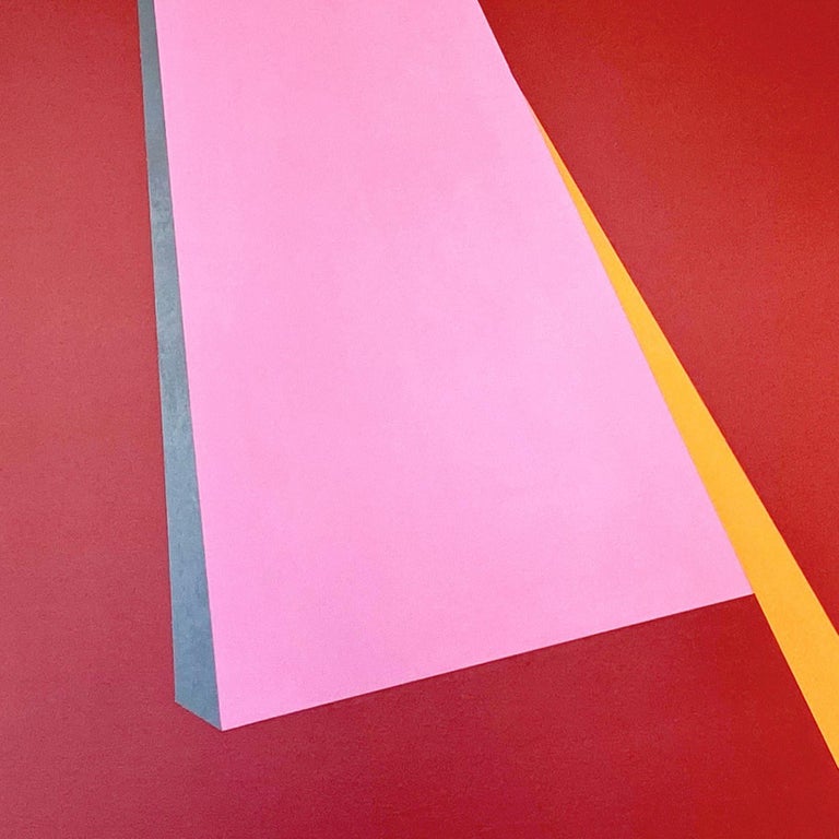 Andrew Mandolene, Pink Purge, Abstract Hard Edge Painting, 2020 For ...