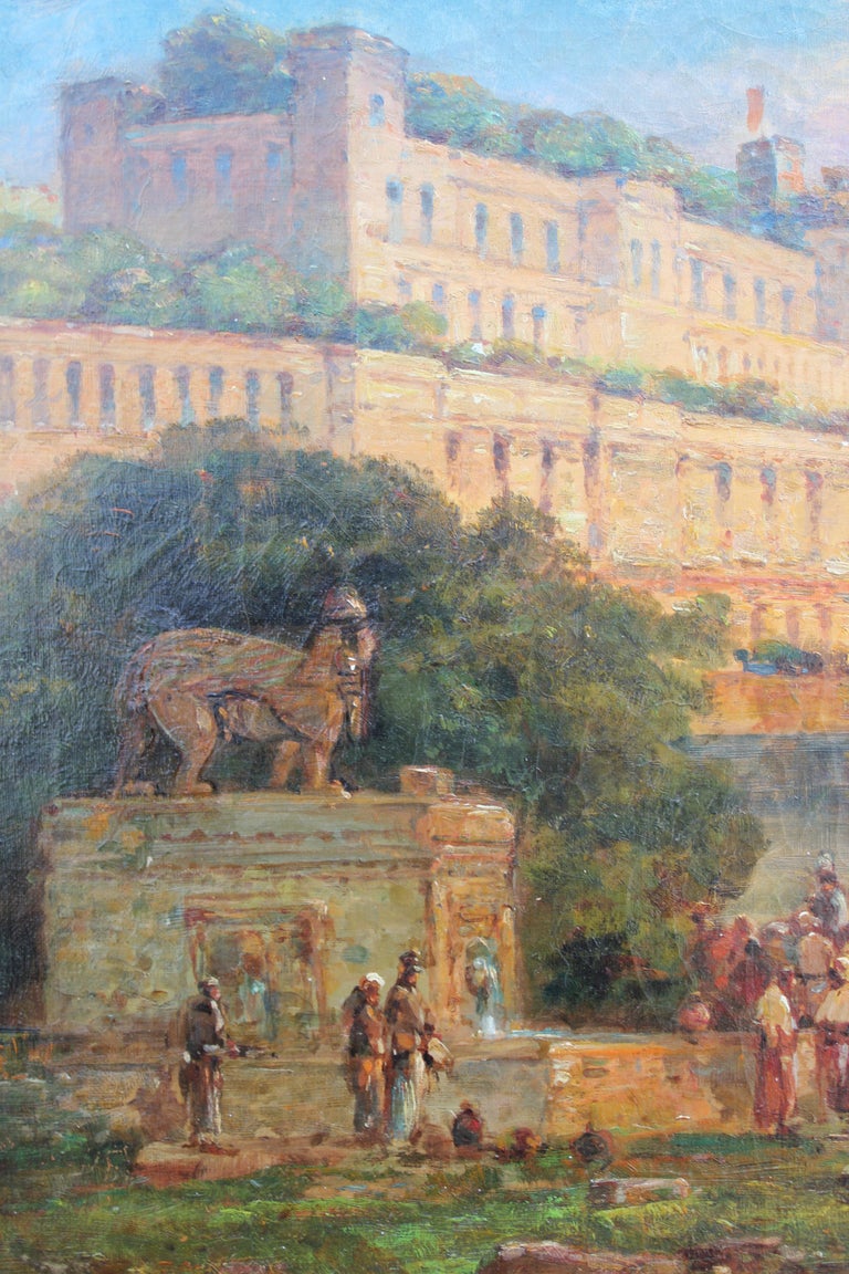 Andrew Melrose - Tonalist Ancient Cityscape Painting For Sale at 1stDibs