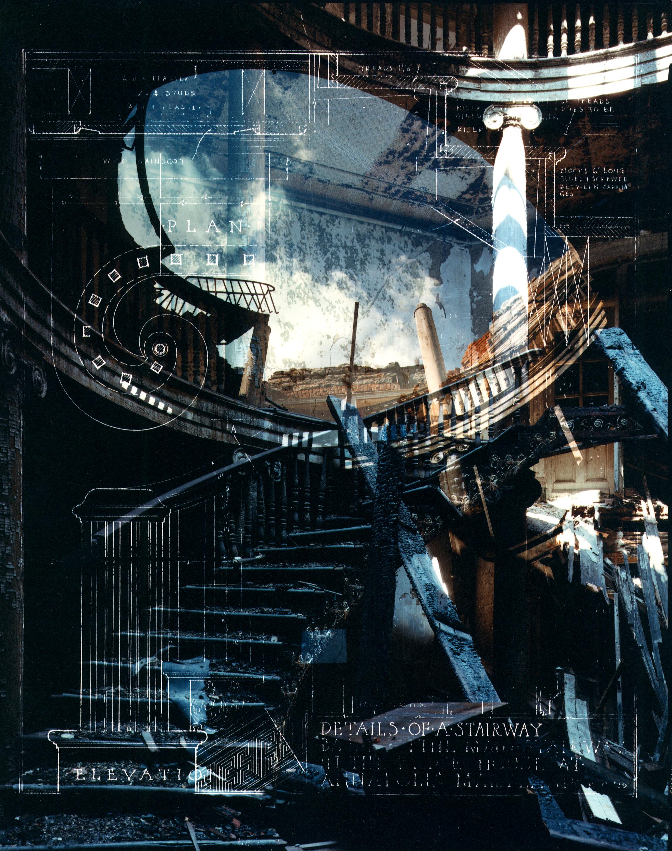 Andrew Moore - Details of a Stair, NYC (50"x40") For Sale at 1stDibs