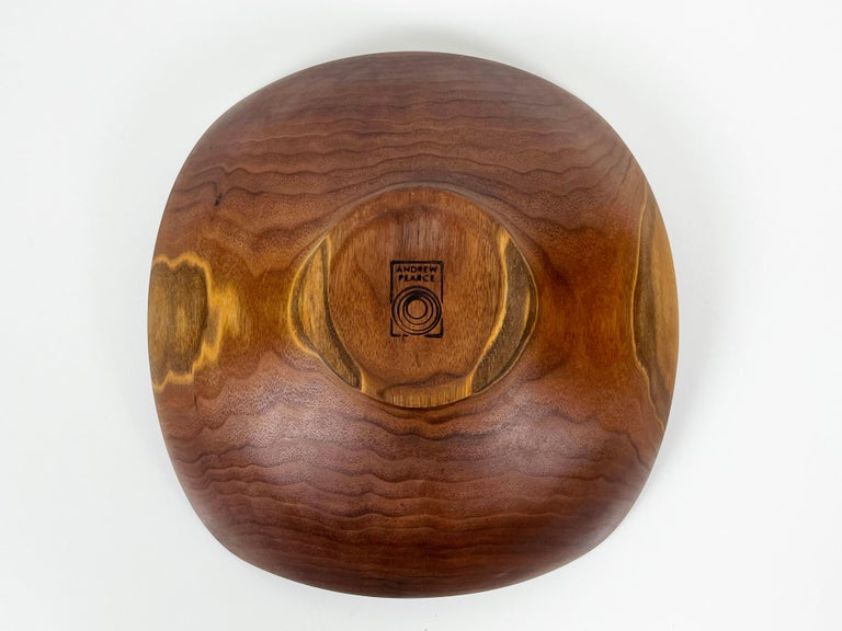 Andrew Pearce Medium Echo Walnut Serving Bowl For Sale at 1stDibs