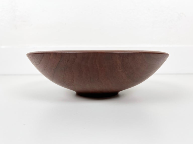 Andrew Pearce Walnut Champlain Serving Bowl For Sale at 1stDibs