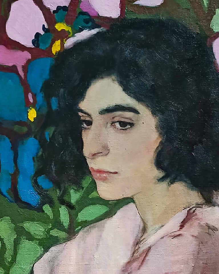Andrew Piankovski - Female on Floral Background. Ashkhen - 21st Century ...