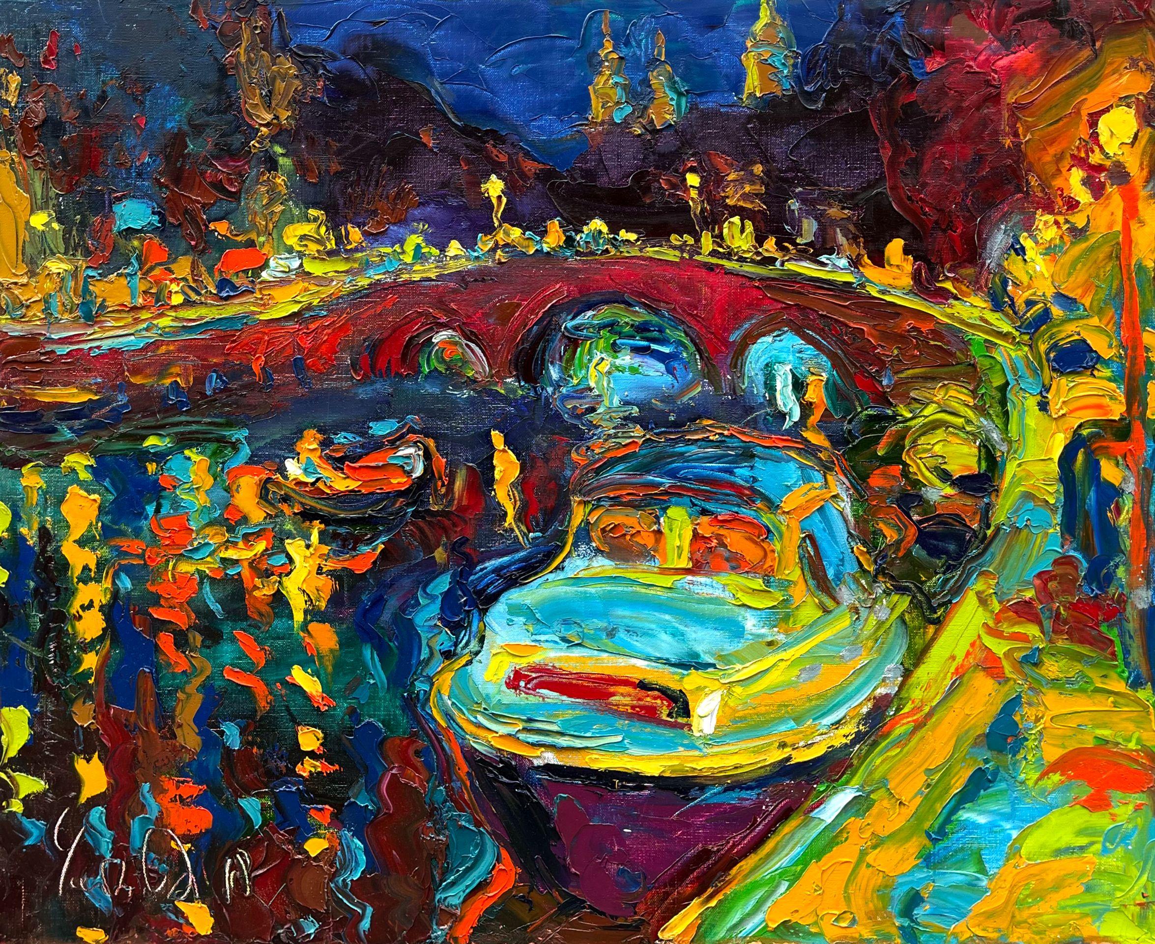 Andrey Chebotaru - Bright Amsterdam, Painting, Oil on Canvas For Sale ...