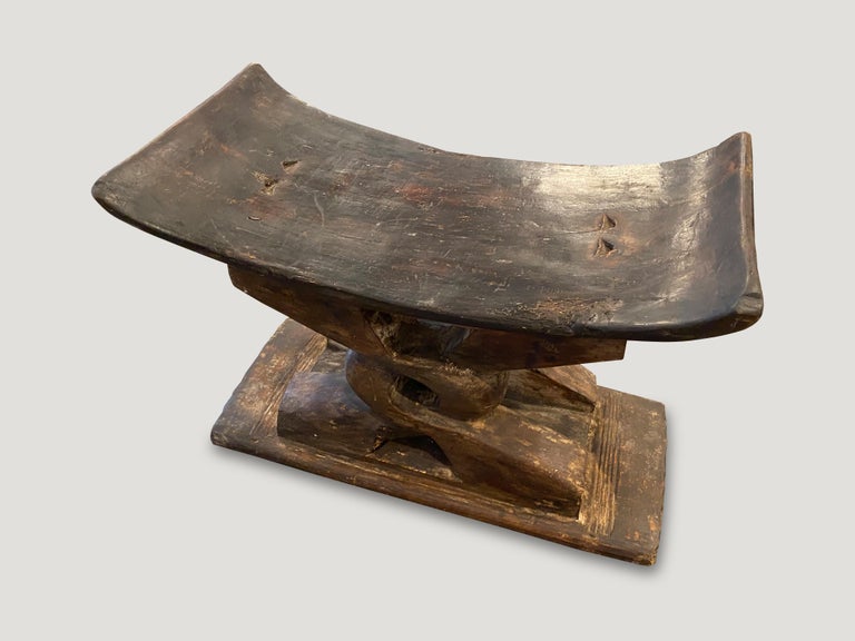 Andrianna Shamaris African Ashanti Bench or Stool at 1stDibs